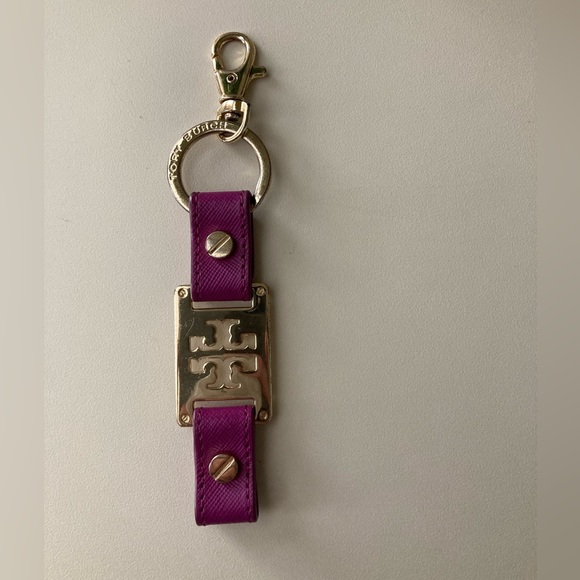 Tory Burch | Accessories | Tory Burch Royal Fuschsia Leather Key Fob ...